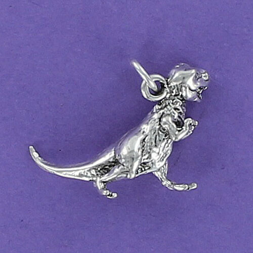 T-Rex Charm - 925 Sterling Silver - Tyrannosaurus Dinosaur Jurassic ...