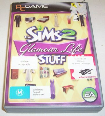 The Sims 2 Glamour Life Stuff Pack CD set for PC (thicker case) (Sims2 ...
