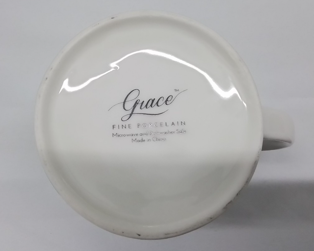 Rare Grace Teaware Fine Porcelain Mug Green Houses Gray Trees 12 Oz | eBay