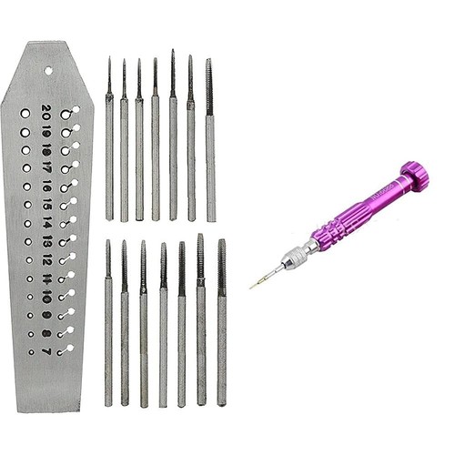 Pin Vise Tap & Die Set Screw Plate Jewelers Watchmaker Thread Making ...
