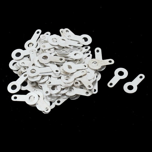 M2.2 Lug Plate Solder Ring Terminal Connector Crimp Silver Tone 100pcs ...