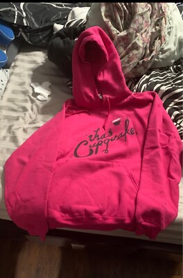 IHAS CUPQUAKE RARE Ladies Pink Hoodie MEDIUM gently used. FREE SHIPPING ...