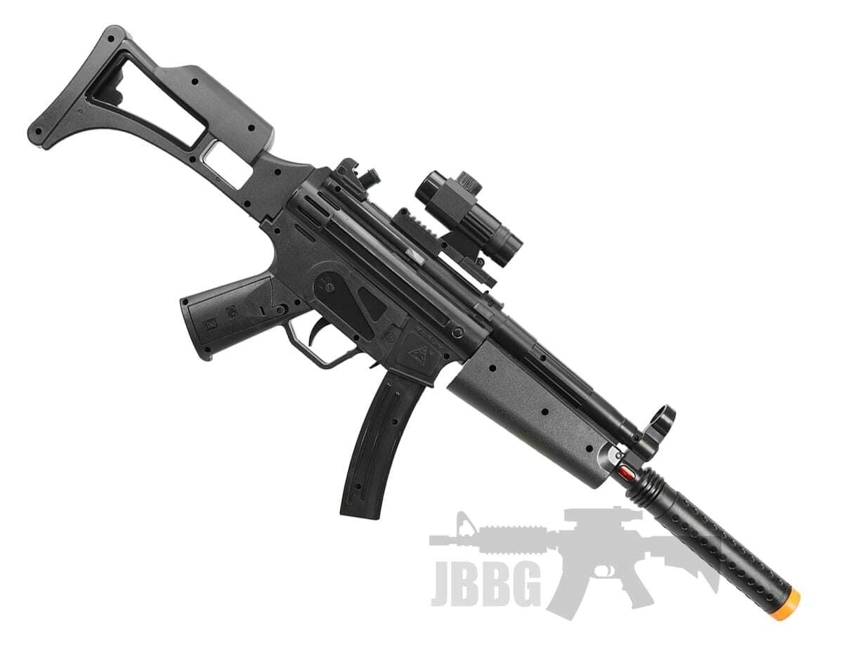 Battery Electric MP5 Style Toy Gun Light Sound Vibration Flash Cosplay ...