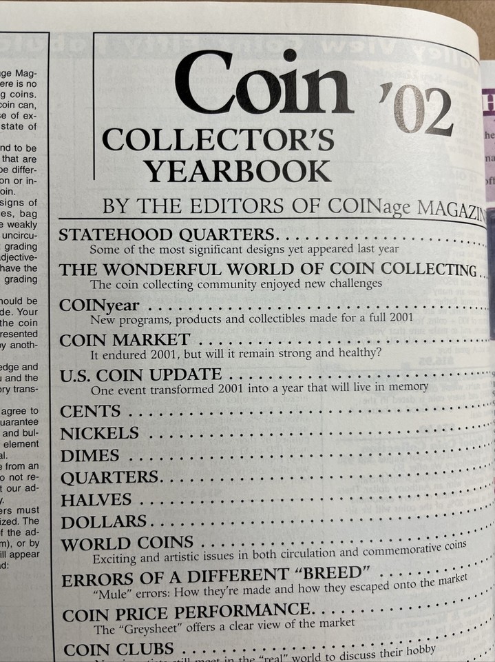 Coins Magazine 2002 - U.S. Coin Price Guide - Collectors Yearbook | eBay