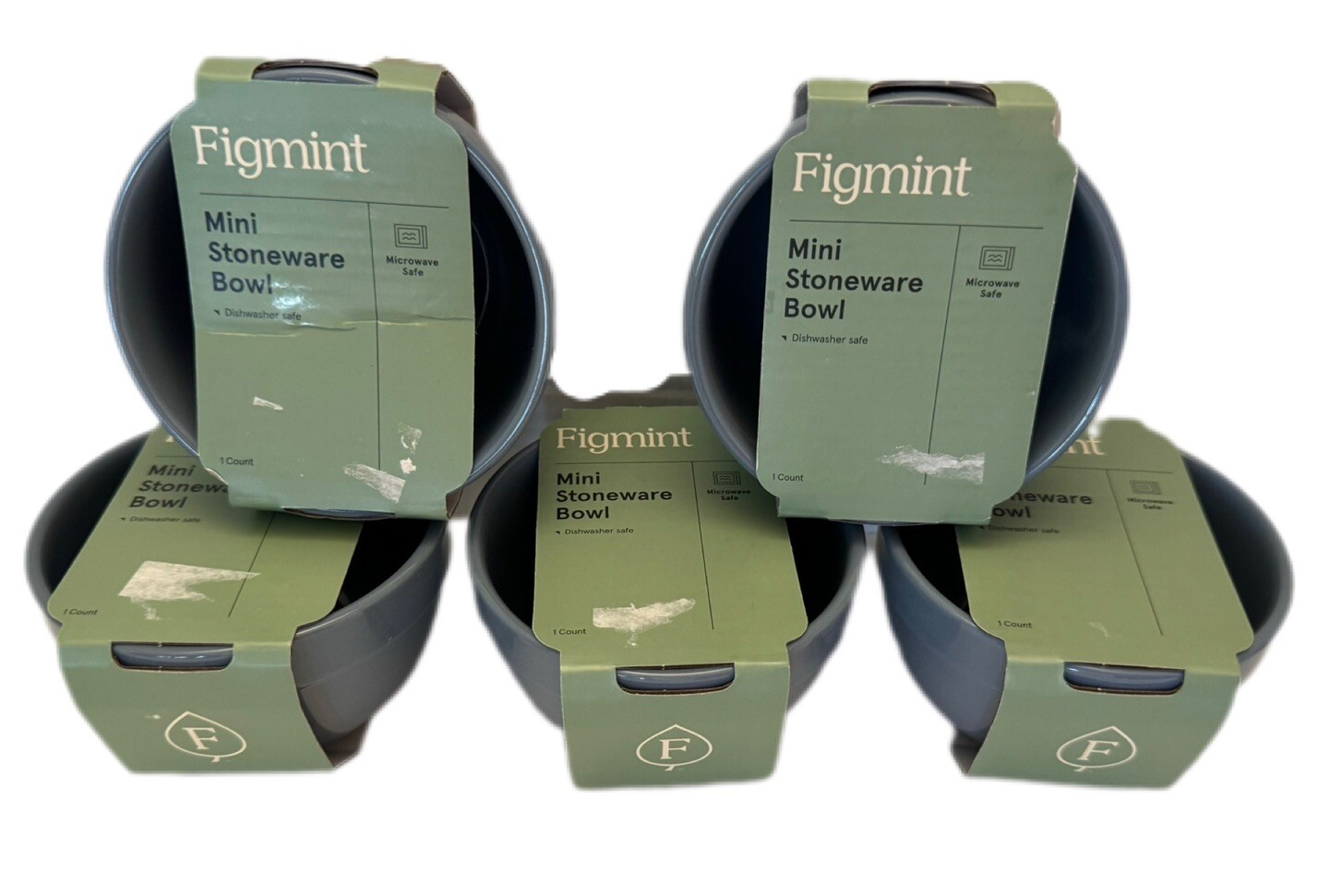 Figment Mini Stoneware Bowls Set Of 5 Blue | eBay