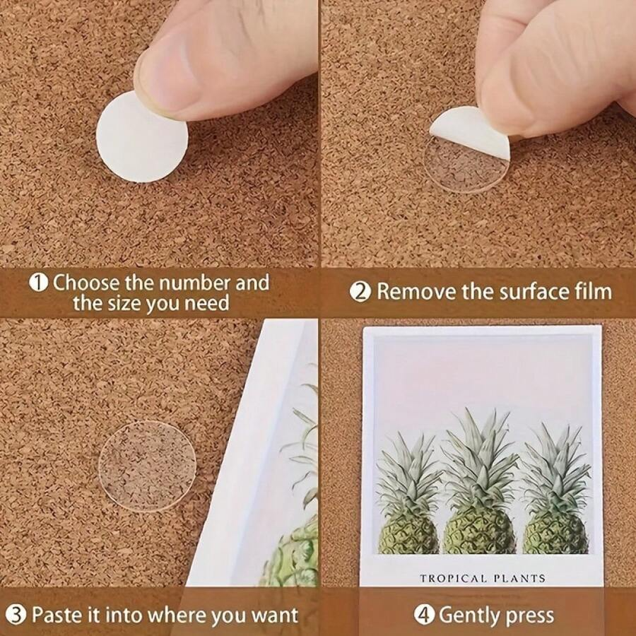 100X Double-Sided Nano Self Adhesive Sticky Tack Gel Dots Removable ...