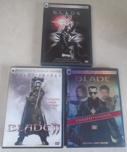 Blade Trilogy. Blade, Blade II and Blade Trinity (DVD) Wesley Snipes ...