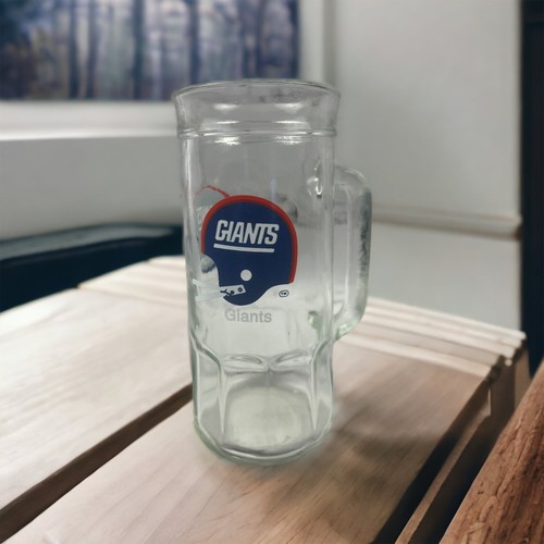 New York Giants Beer Mug NFL Fisher Peanuts Glass Stein Helmet Vintage ...