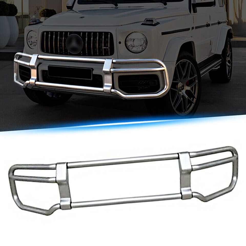Fits Benz G Class W464 W463A G63 AMG Steel Front Bumper Protector Bull ...