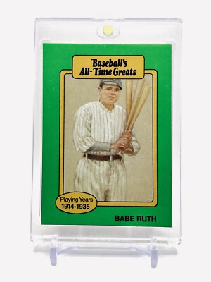 Baseball's All Time Greats BABE RUTH Yankees Baseball Card | eBay