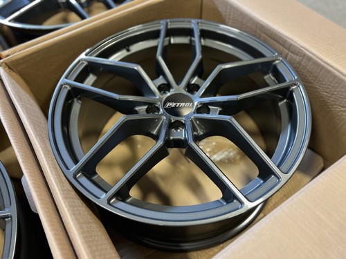 Petrol P5c Wheels 17x8 (40 5x114.3 67.1) Gunmetal Rims Set of 4 for ...