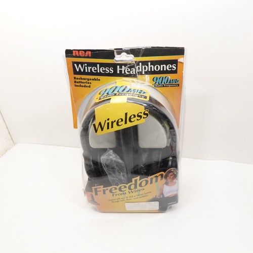 RCA Wireless TV Headphones 900MHz Transmitter Model WHP150C New Open ...