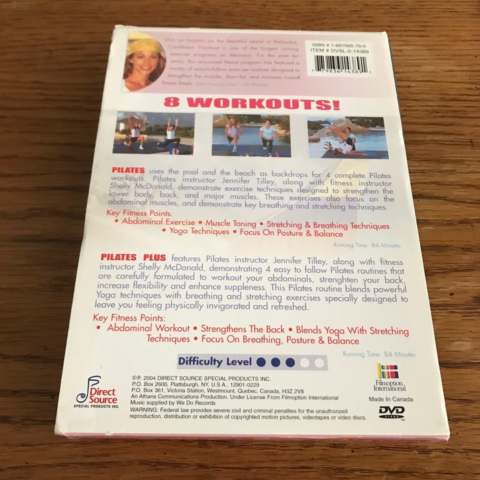 Caribbean Workout Shelly McDonald Pilates DVD 2-Disc Set Fitness ...