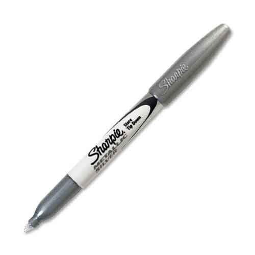 Sharpie Metallic Permanent Marker Fine Point Silver School Office Home ...