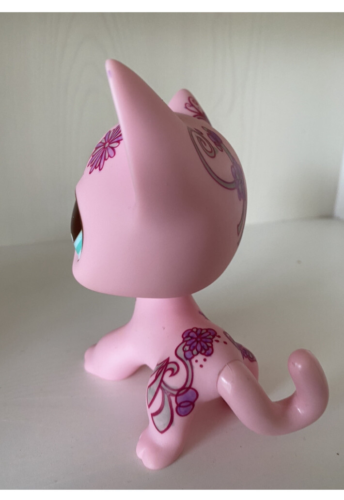 Littlest Pet Shop LPS authentic jumbo Deco Pets Pink Cat | eBay Australia