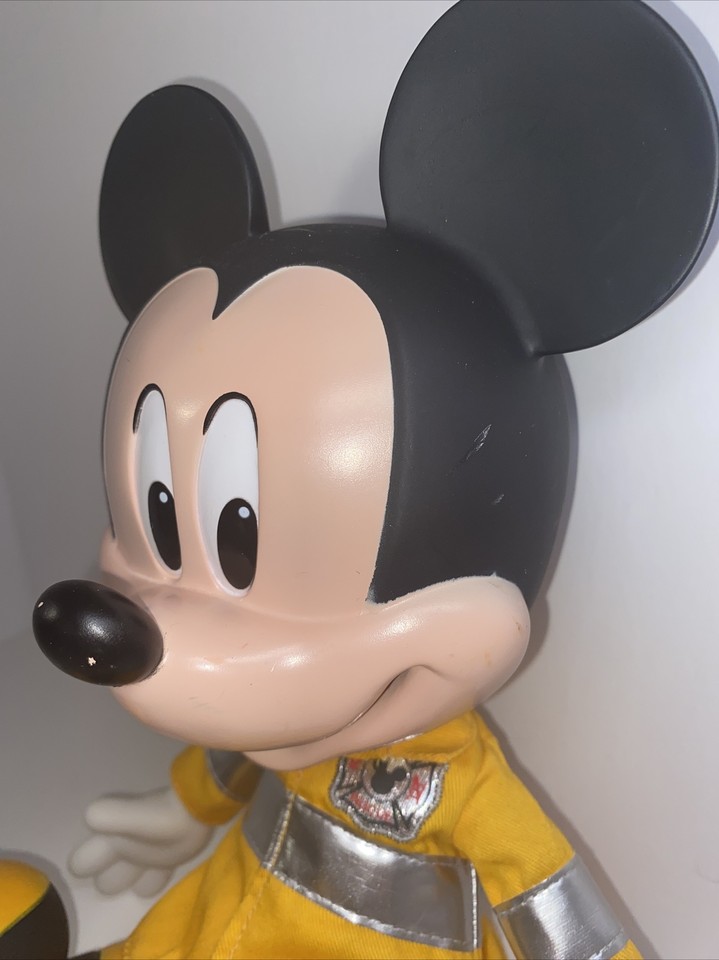 Fire Rescue Talking Mickey Mouse Firefighter 13" Plush Doll Toy Disney ...