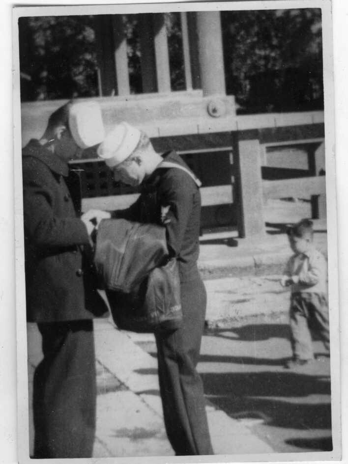 ORIGINAL VINTAGE PHOTO: Navy Sailors Men Male Buddies USN Occupied ...