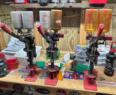 3 mec 600 jr 12 20 28 guage and manual also som other powder bars and ...