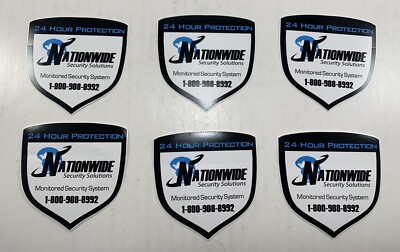Sticker Decal Home Window Vinyl Nationwide Security Alarm Monitoring ...