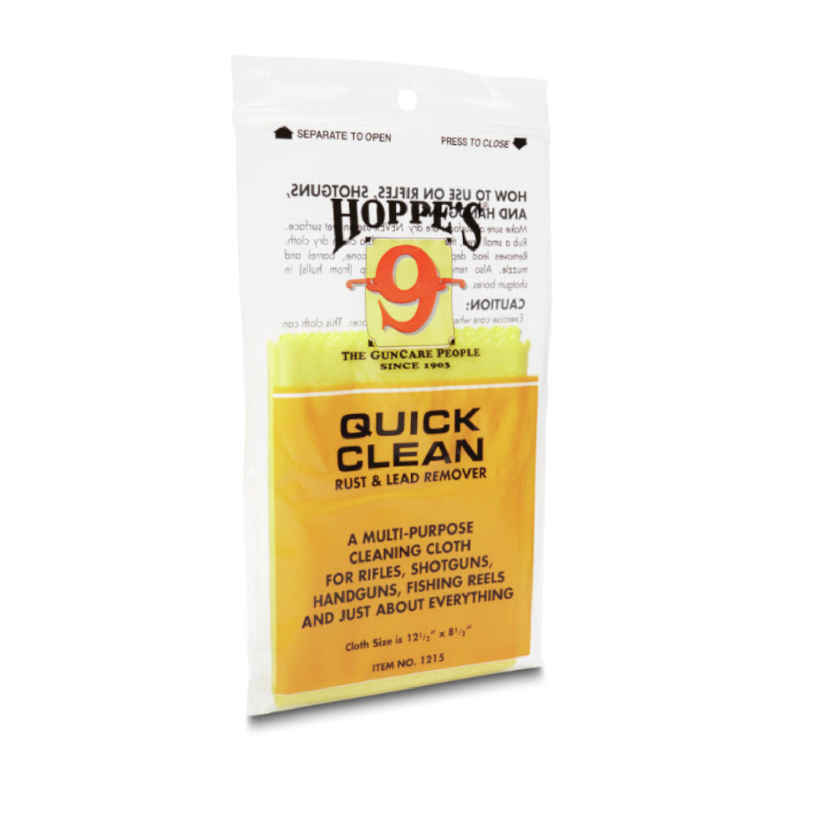Hoppes Lead and Rust Remover Cloth for Cleaning Gun, Rifle, Pistol ...