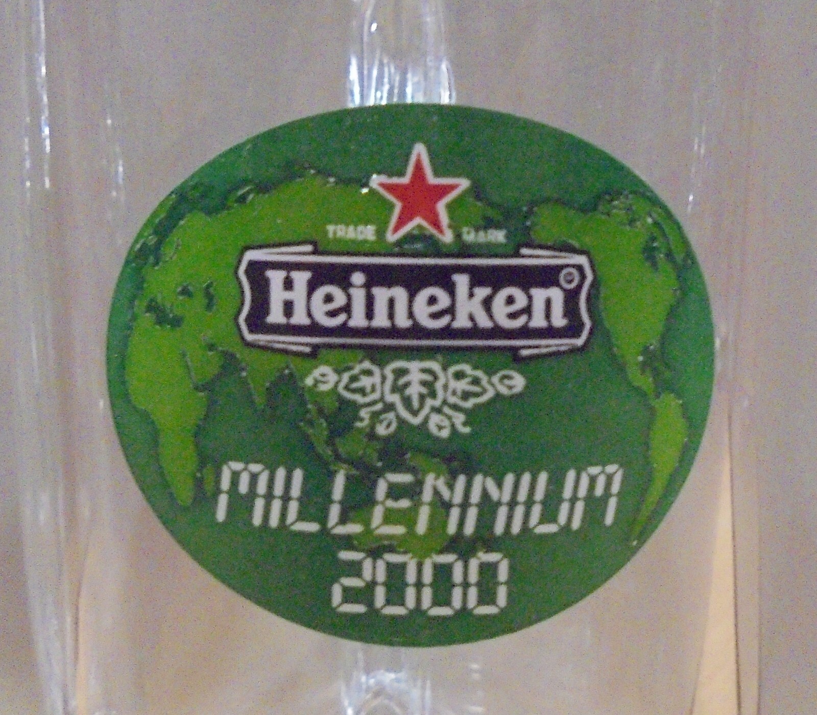 HEINEKEN BEER ADVERTISIGN SET OF MILLENNIUM GLASS MUGS | eBay