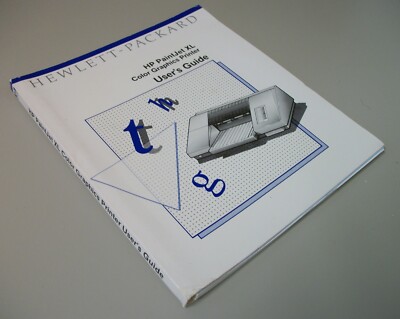 HP Hewlett Packard PaintJet XL Color Graphics Printer User's Guide ...