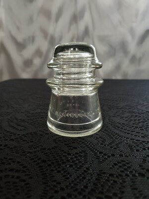 Vintage Clear Glass Insulator Hemingray # 17, 43-53 - EXCELLENT ...