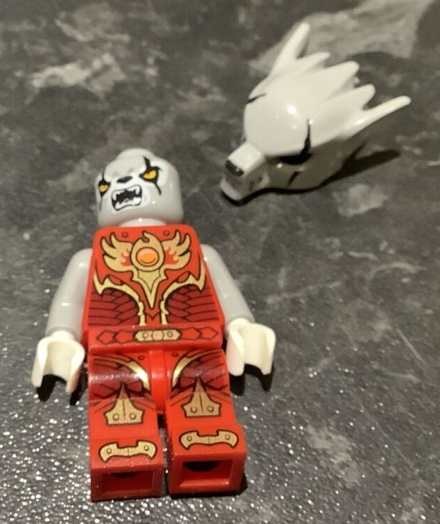 Lego Legends of Chima loc089 Worriz Minifigure - Fire Chi & Armour ...