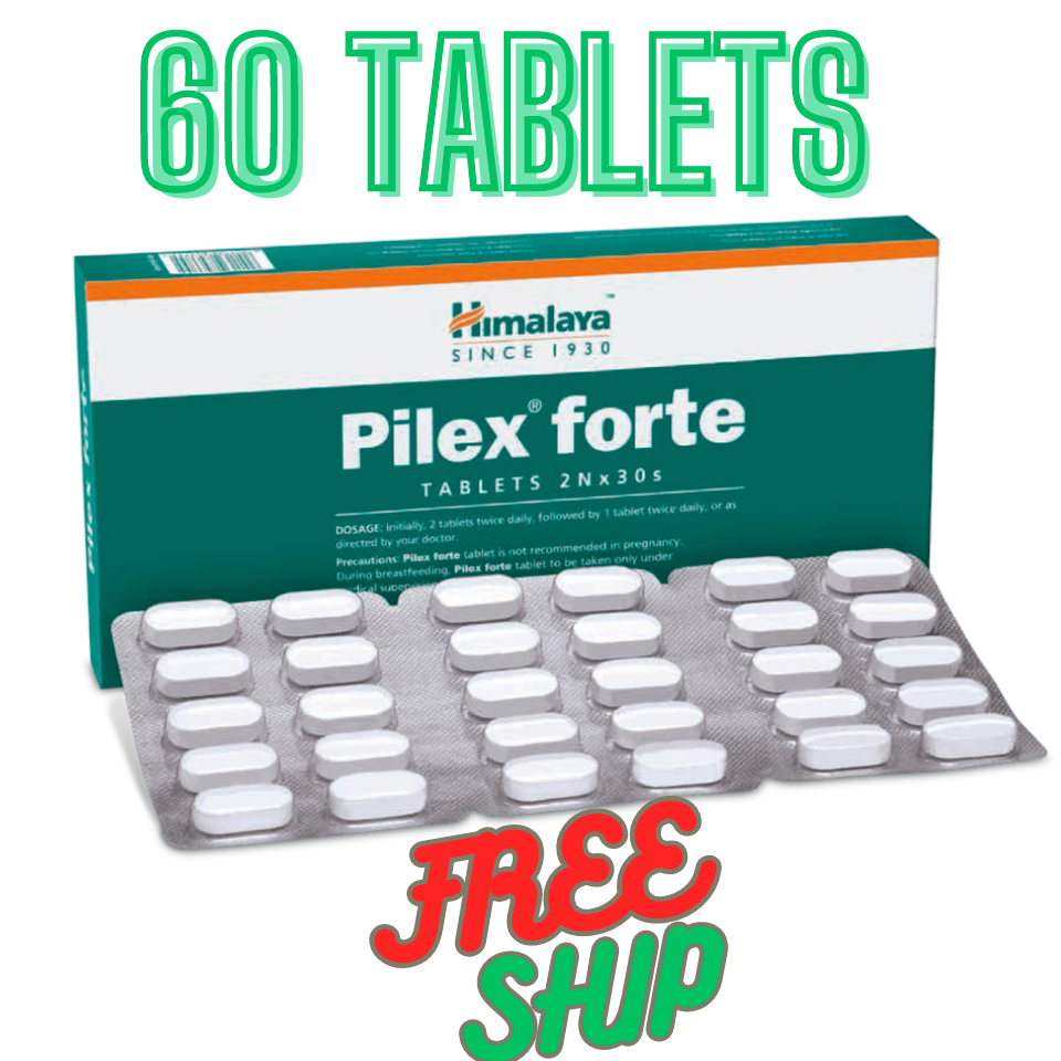 Himalaya Pilex Forte Tabs 1 Box Relief From Haemorrhoid PILES Itching ...
