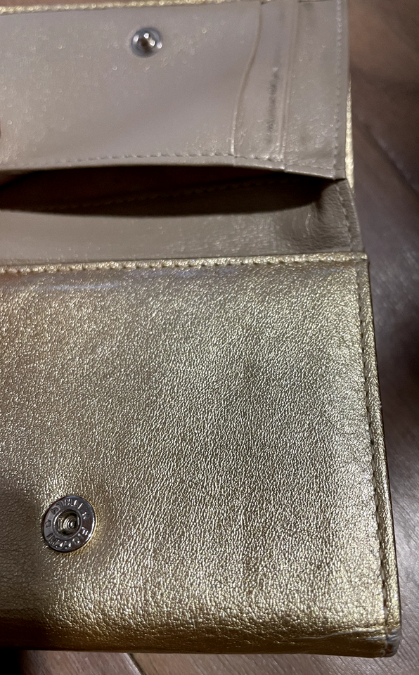 Metallic Gold Lovcat Wallet -- Lots of Pockets! | eBay