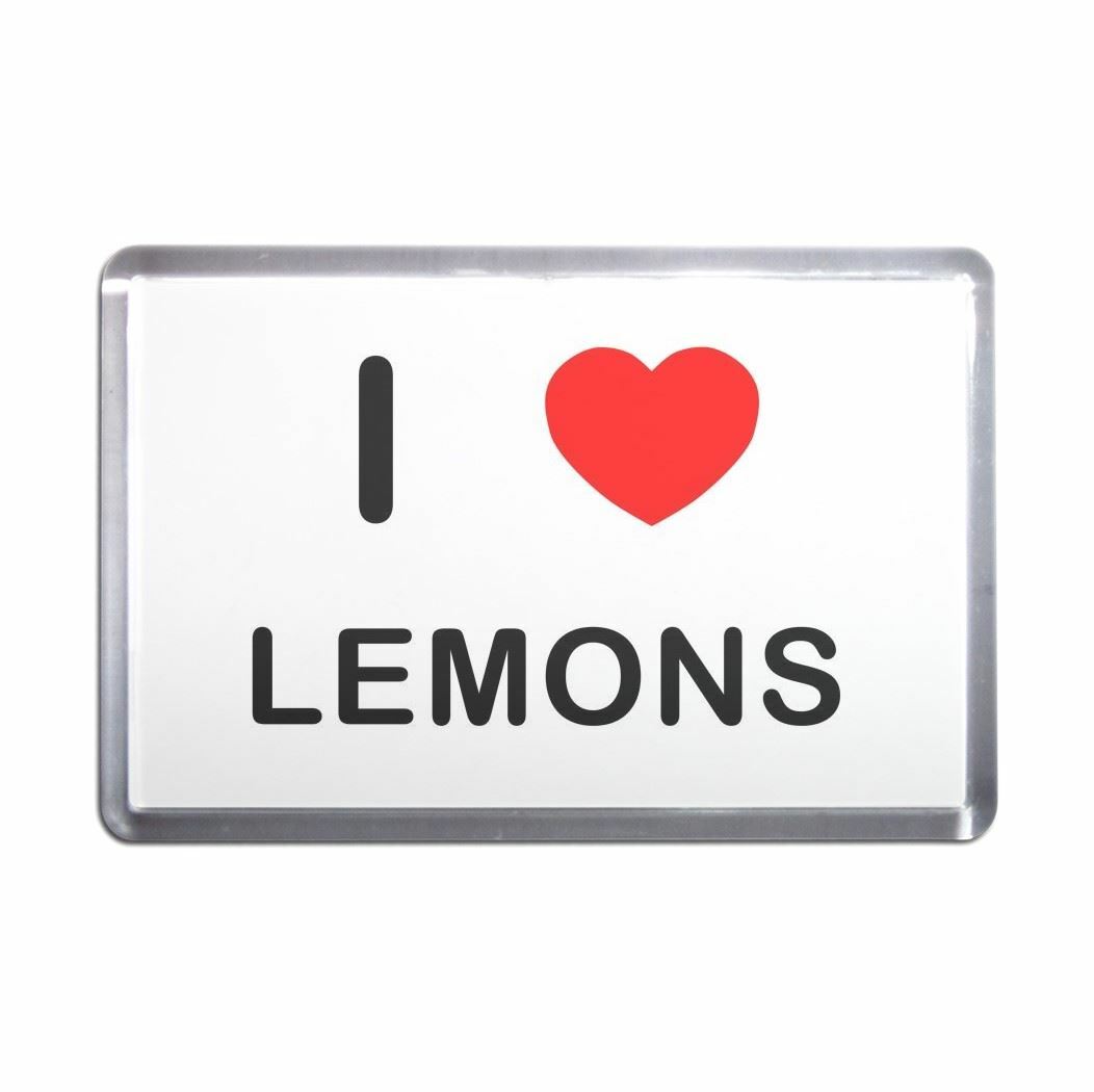 Lemons I Love Heart Plastic Fridge Magnet (S, M, L, XL) | eBay UK