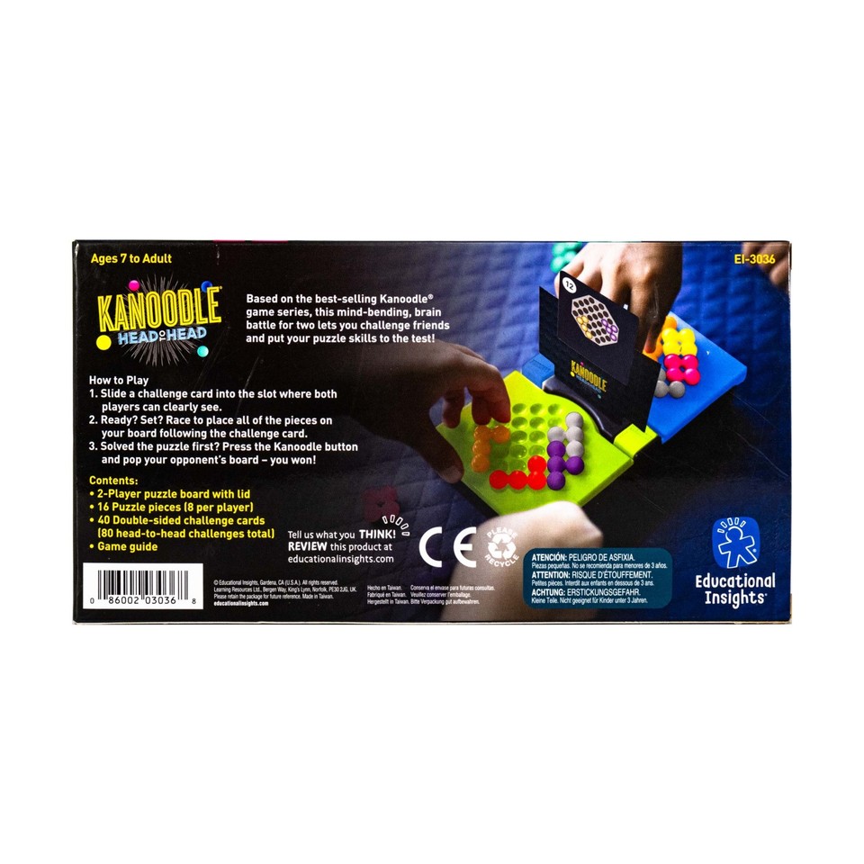 Educational Insights Boardgame Kanoodle Head-to-Head Box VG+/NM ...