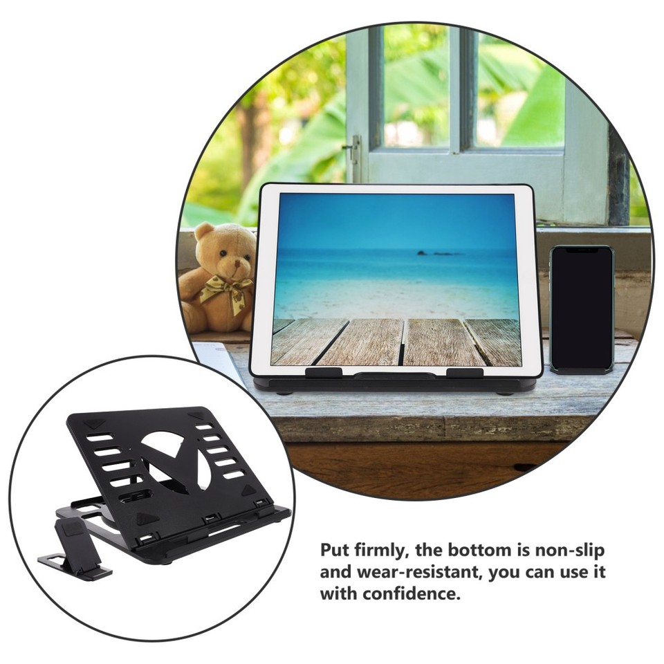 2 Sets Desk Monitor Riser Laptop Portable Foldable Stand Rotating | eBay UK