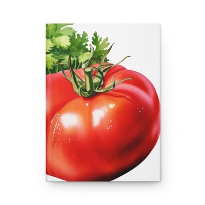 Tomato Garlic Inspired Hardcover Journal Kitchen Recipe Notebook Garden ...