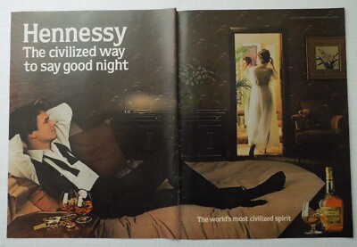 1982 HENNESSY Cognac 2 Page Magazine Ad - The Civilized Way To Say ...