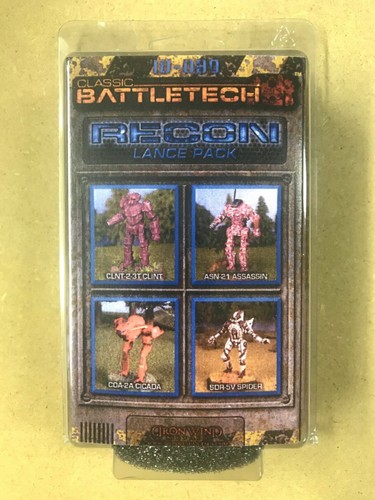 Battletech Miniatures - Recon Lance Pack - 10-039 - Iron Wind Metals | eBay