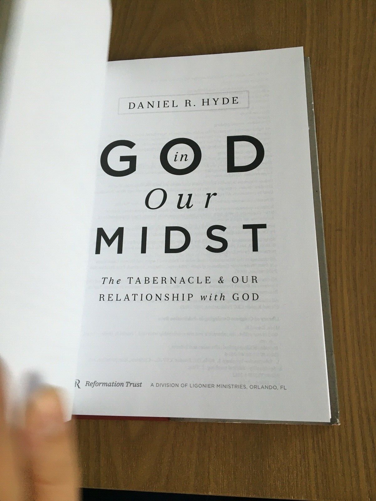 Hyde Daniel R - God In Our Midst BOOK NEW Tabernacle Relationship Old ...