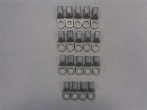 INDUSTRIAL RING TERMINAL WIRE CONNECTOR SET OF (19) 3 AWG / GAUGE 1/2 ...