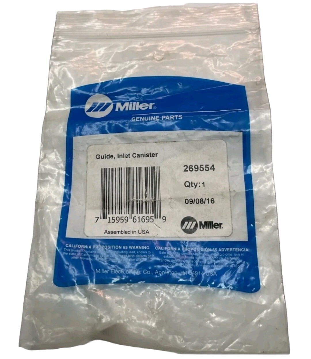 Miller 269554 Guide Inlet Canister for sale online | eBay