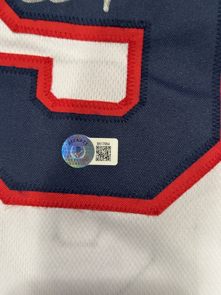 Charlie Sheen Signed Jersey Major League Ricky Vaughn Autographed BAS ...