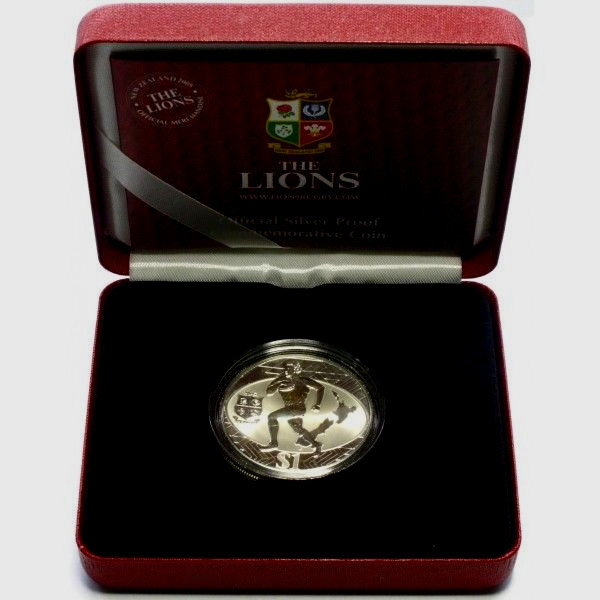 New Zealand - 2005 - Silver Proof Coin- Rugby Coin - Lions League | eBay