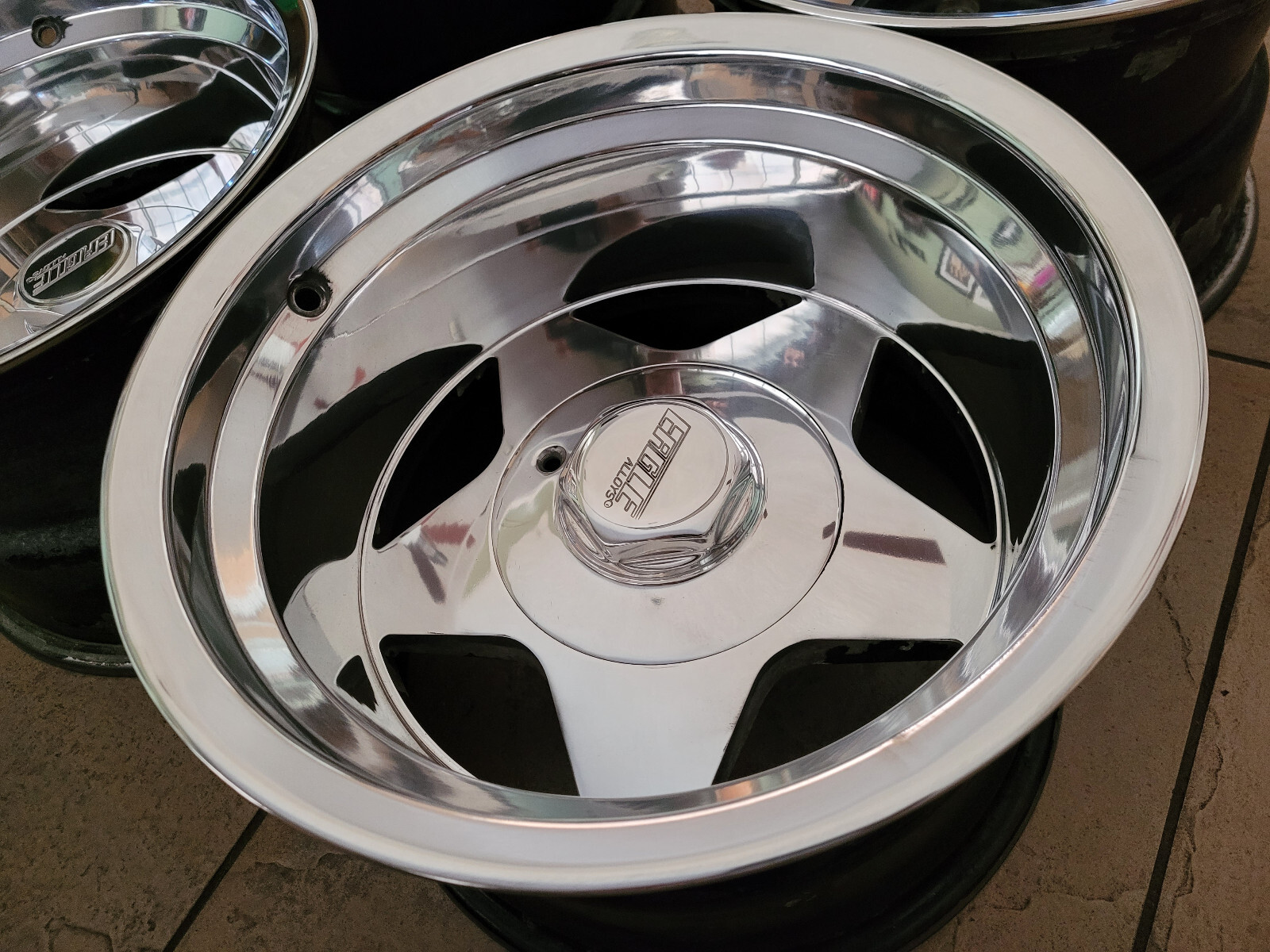 5X5 Eagle Alloy 15x10 Star wheel Chevy rim Boyd Centerline 028 C10 ...