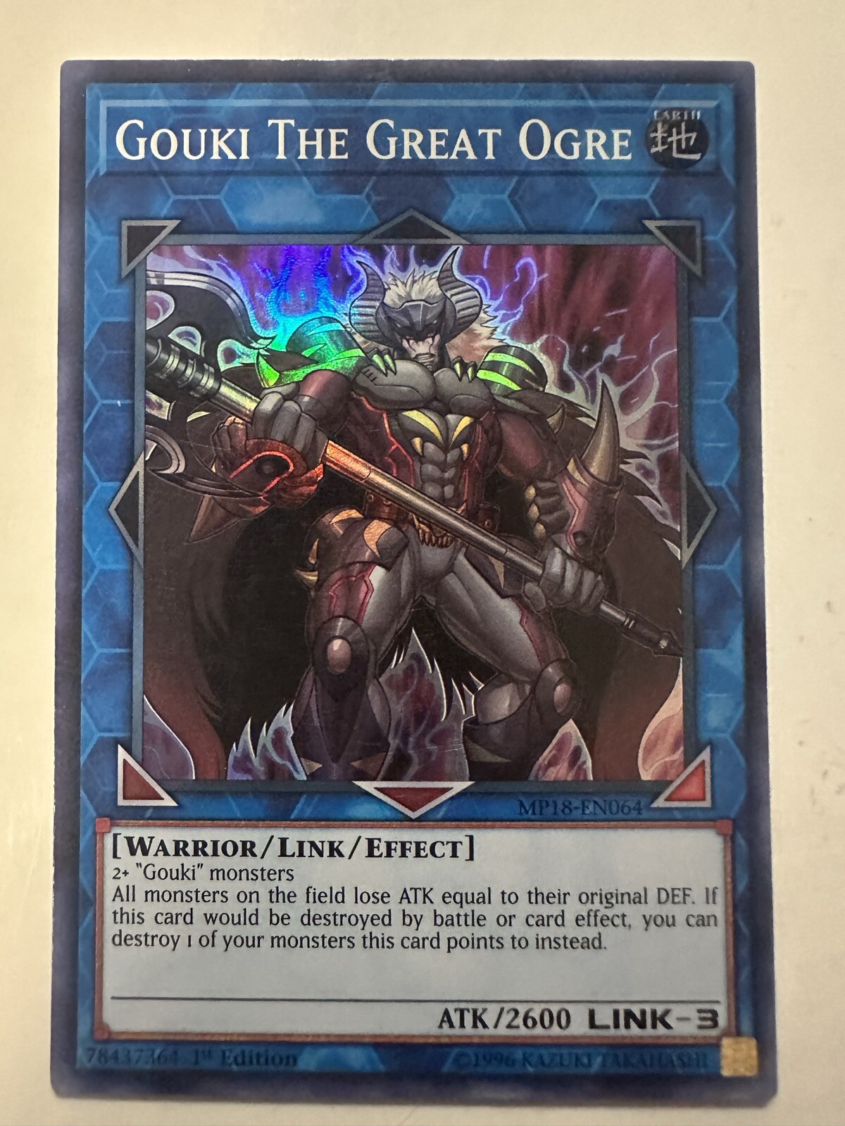 YuGioh Gouki the Great Ogre NM (1st Ed.) MP18-EN064 Super Rare Card | eBay