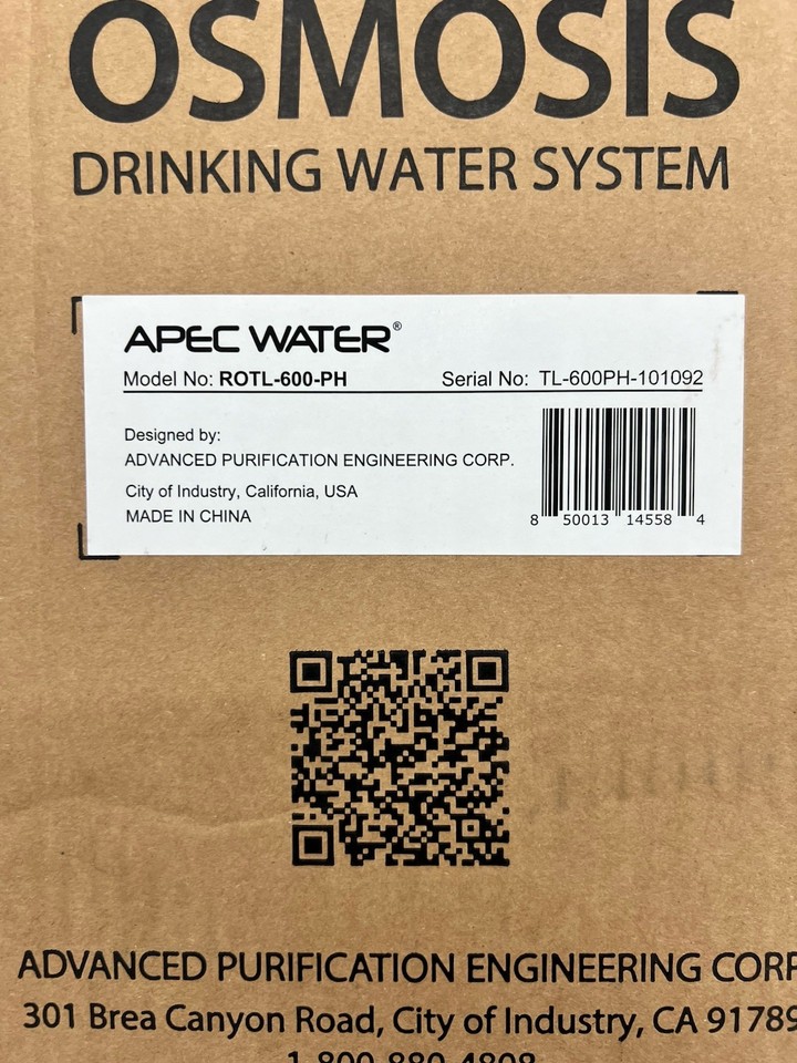 APEC WATER 3 Stage/Tankless Reverse Osmosis Drinking Water System ...