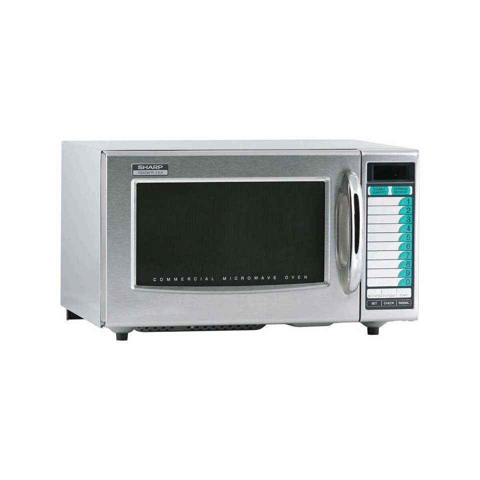 Sharp R-21LVF 1000W Medium Duty Commercial Microwave Oven, Touch ...