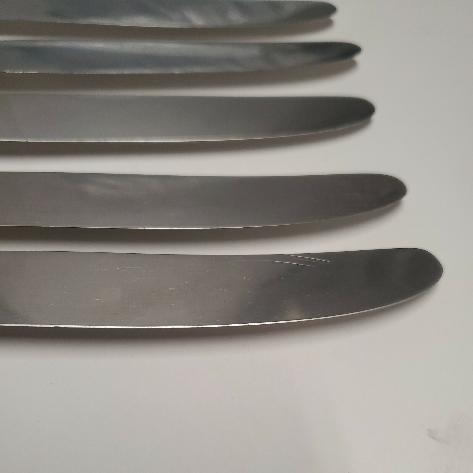 Lot of 6 WMF Friodur Inox Silverplate 90 Dinner KNIVES 9" smooth Edge ...