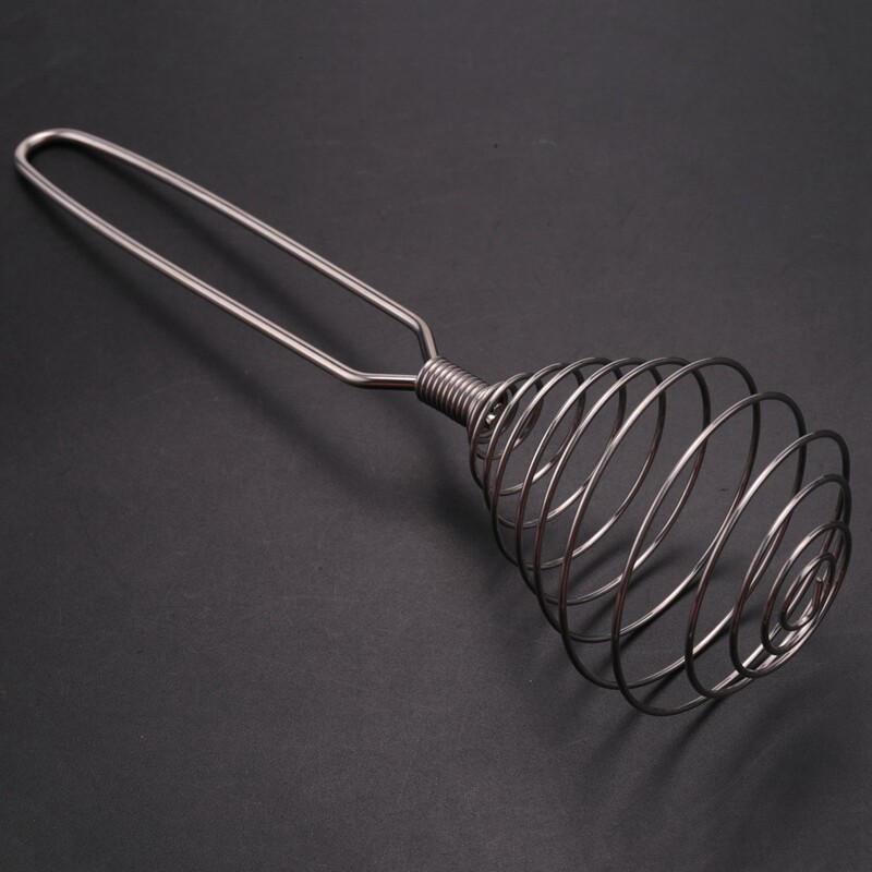 Spring Coil Wire Whisk Hand Mixer Blender Egg Beater Stainless Steel ...