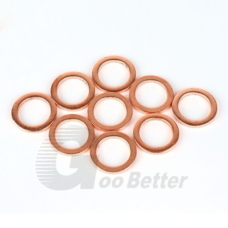 M3-M60 Marine Grade Pure Copper Washers Metric Sump Plug Washers Round ...