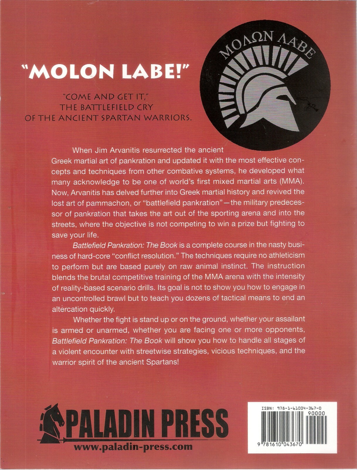 Battlefield Pankration: the Book : Lethal Personal Combat for the ...