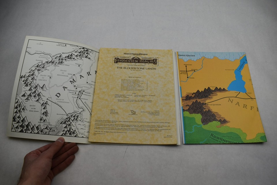 FR9 The Bloodstone Lands &Map Dungeons and Dragons Forgotten Realms ...